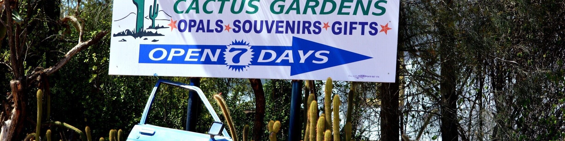 Bevan's Cactus Garden is the largest collection of Cacti in the Southern Hemisphere. Worth a visit.
John and Elizabeth Bevan established this garden back in 1966. Elizabeth still maintains the gardens as John passed away in 2004 and these gardens are now a living memory of him.