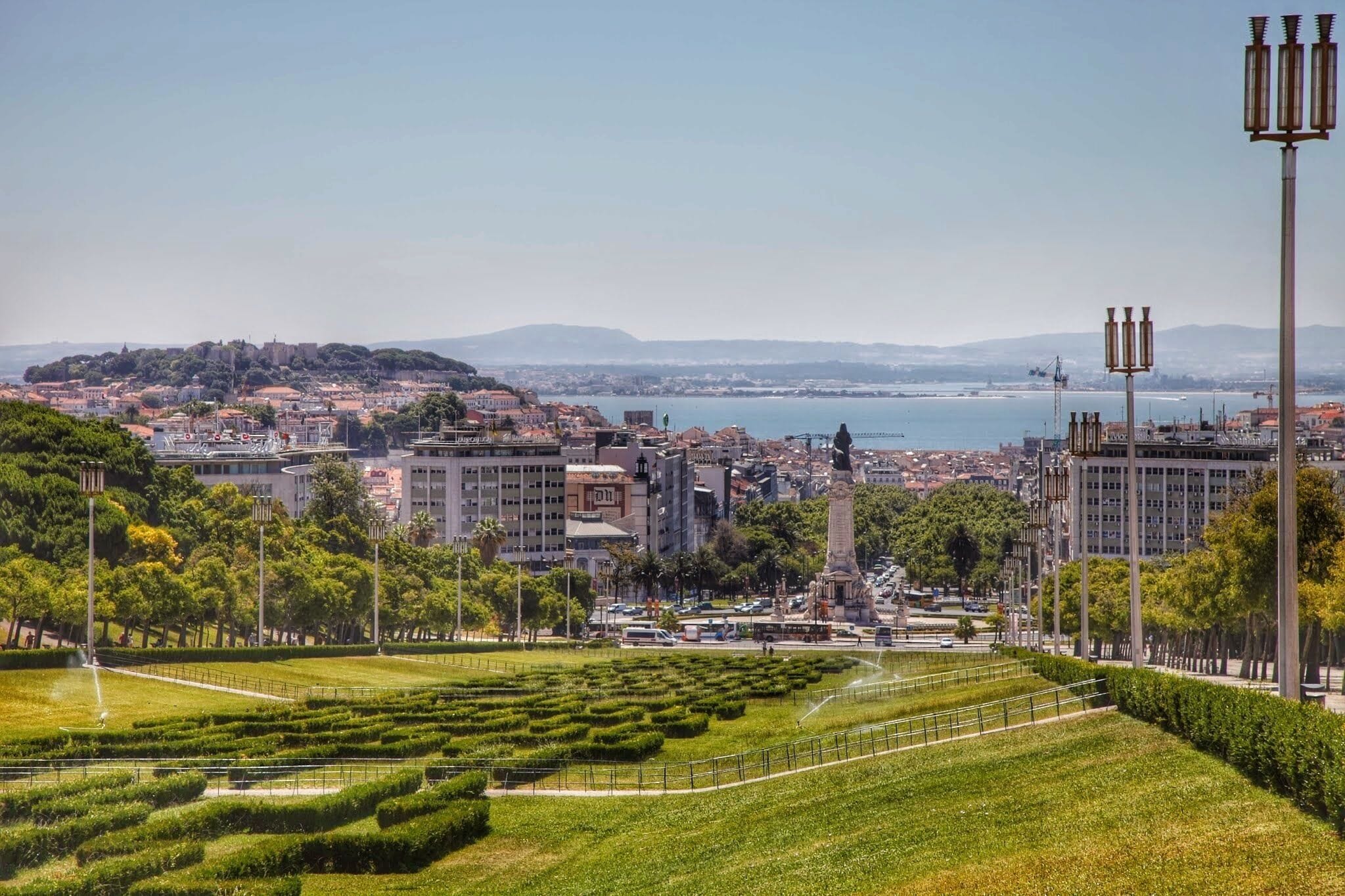 Loved the view from the top of the hill at this park in Lisbon!
