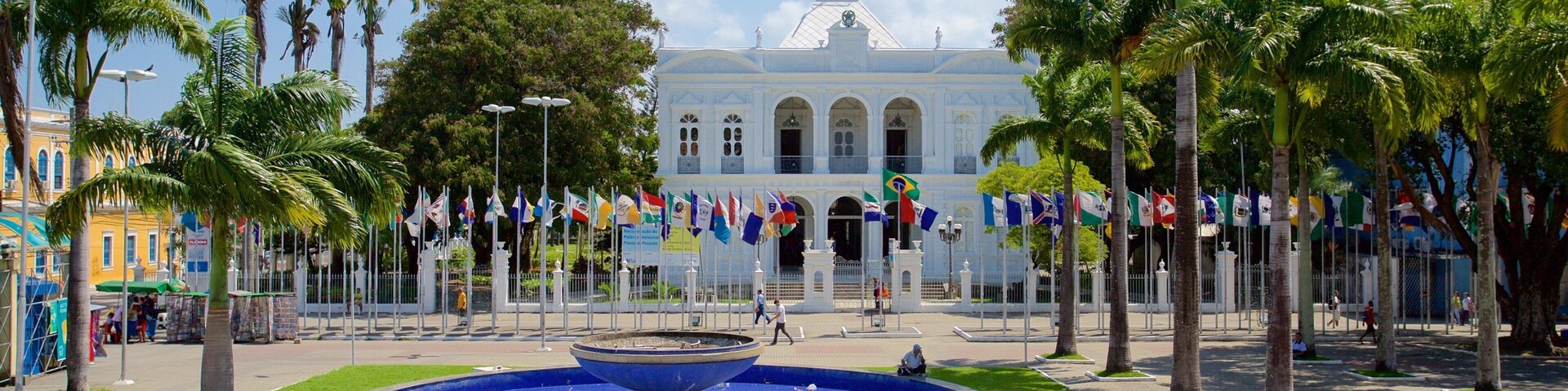 Maceio which includes a square or plaza, an administrative buidling and a fountain