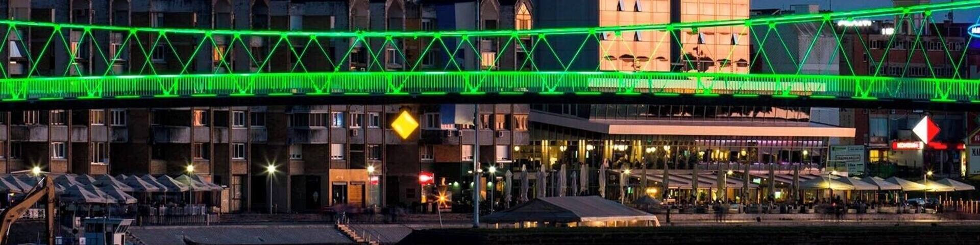 View from promenade by river Drava
