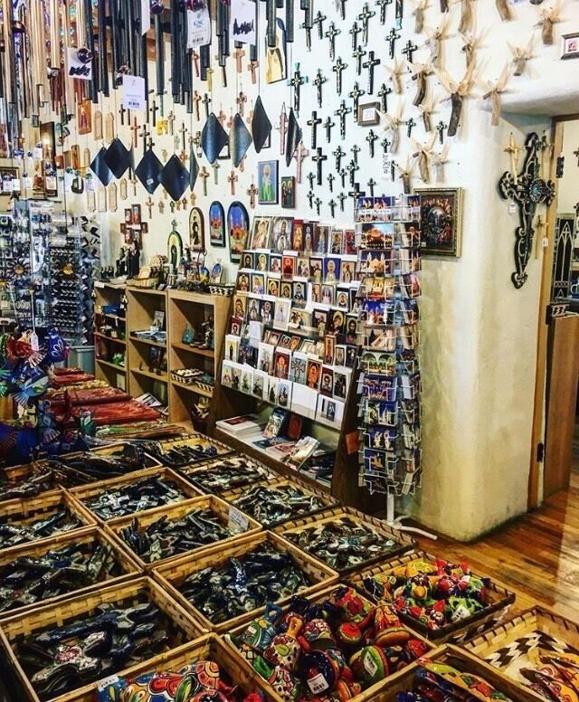 San Felipe Albuquerque, New Mexico. Gift shop. #cowgirlzenphotography #cowgirlzenjournalist #travel #travelphotography #travelblogger #travelgram #newmexico #albuquerque #sanfelipe #religion #catholic #religiousart #adventure