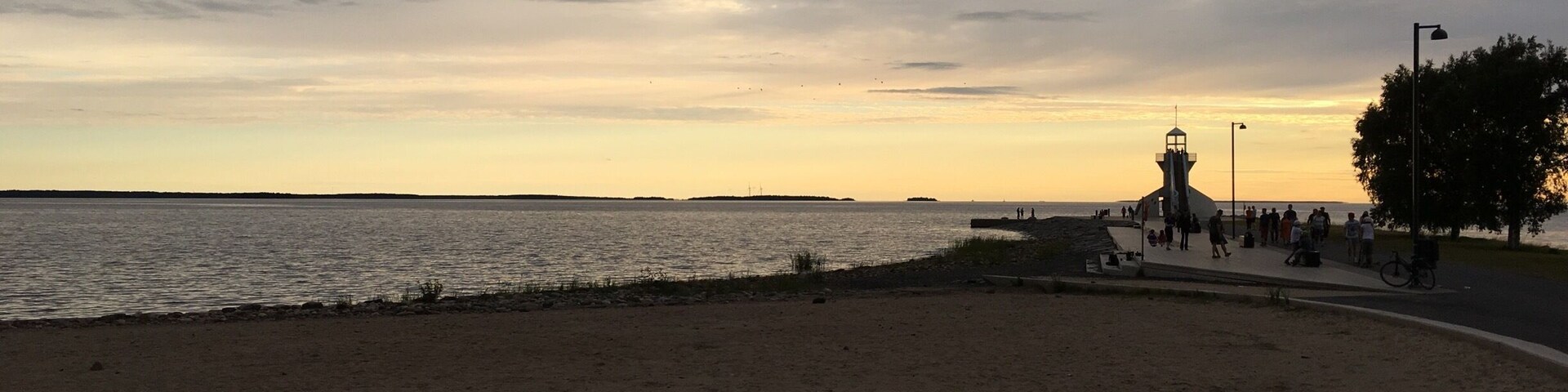 The wannabe lighthouse at Nallikari beach, Oulu