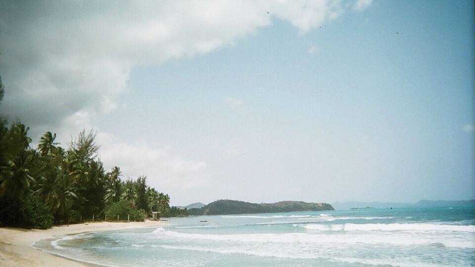 Disposable picture of the Caribbean Sea from Haiti.