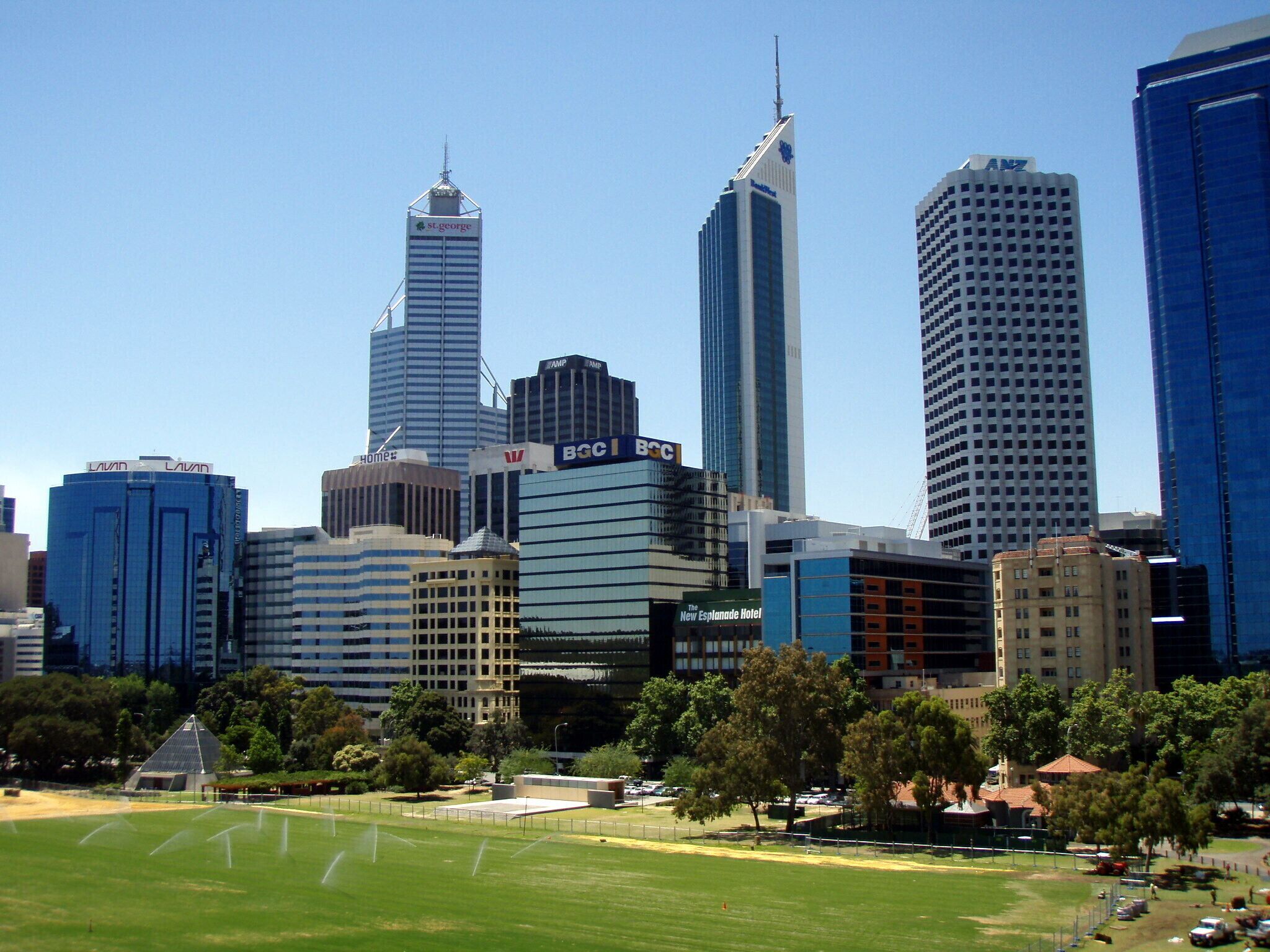 Perth city skyline.
