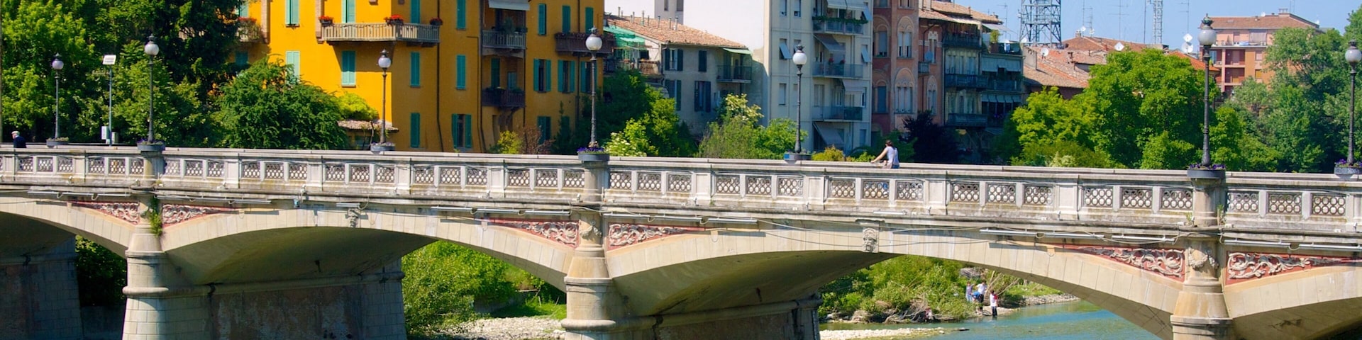 Parma showing a river or creek and a bridge