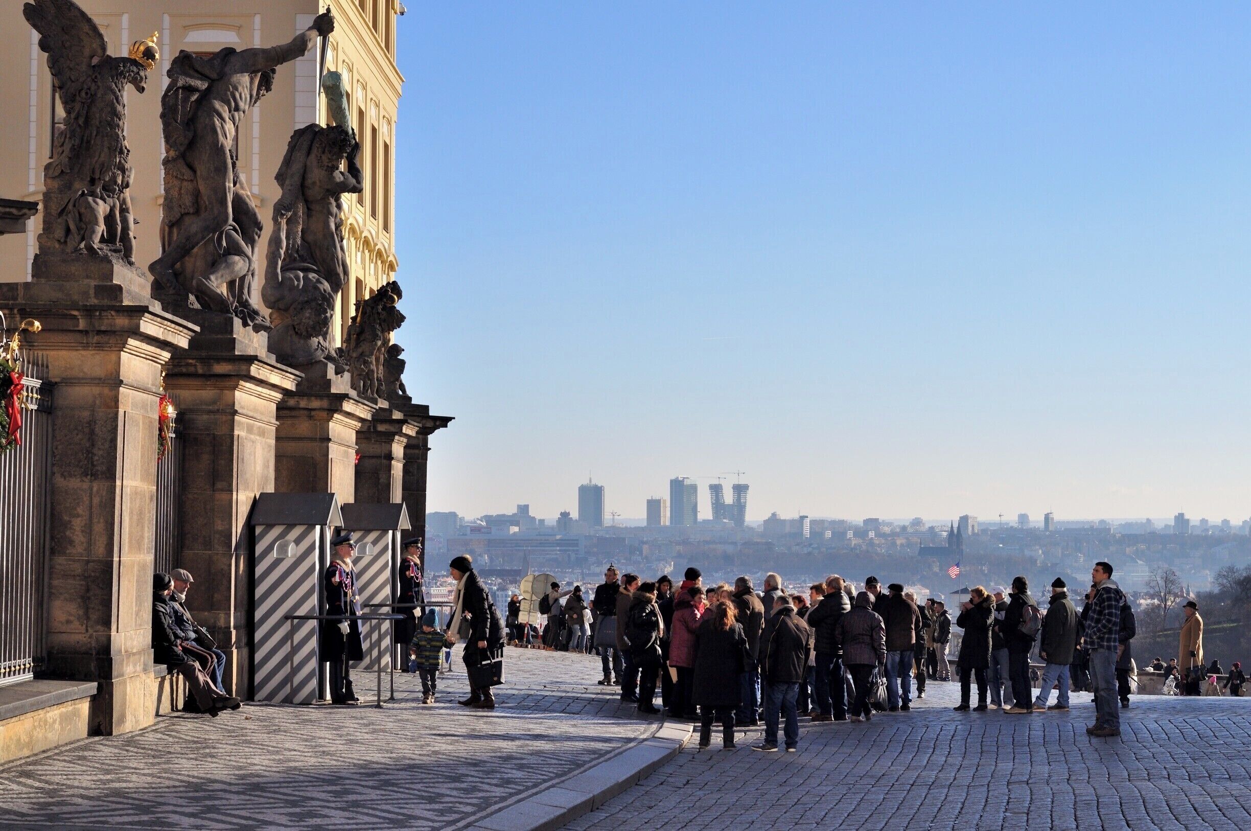 view from the square in front of the president's residence
