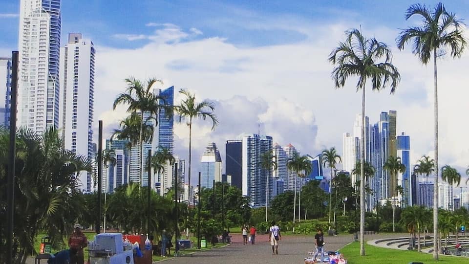 Running at Cinta Costera Park next to the ocean. #panamacity #panama #endlesssummer
