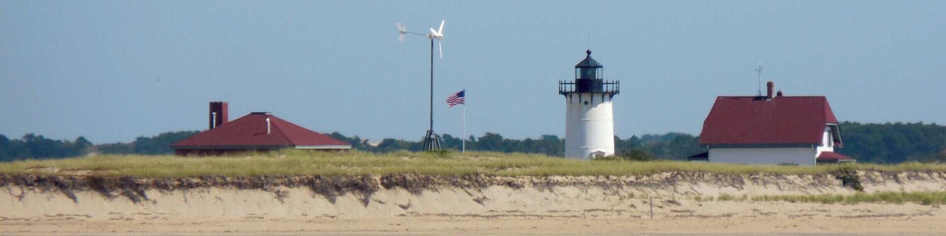 This is one lighthouse that will let you spend an overnight in the keeper's house!
A light first began operating at Race Point in 1816 but the current tower was built in 1876.  Today the light and fog horn are run by solar power.