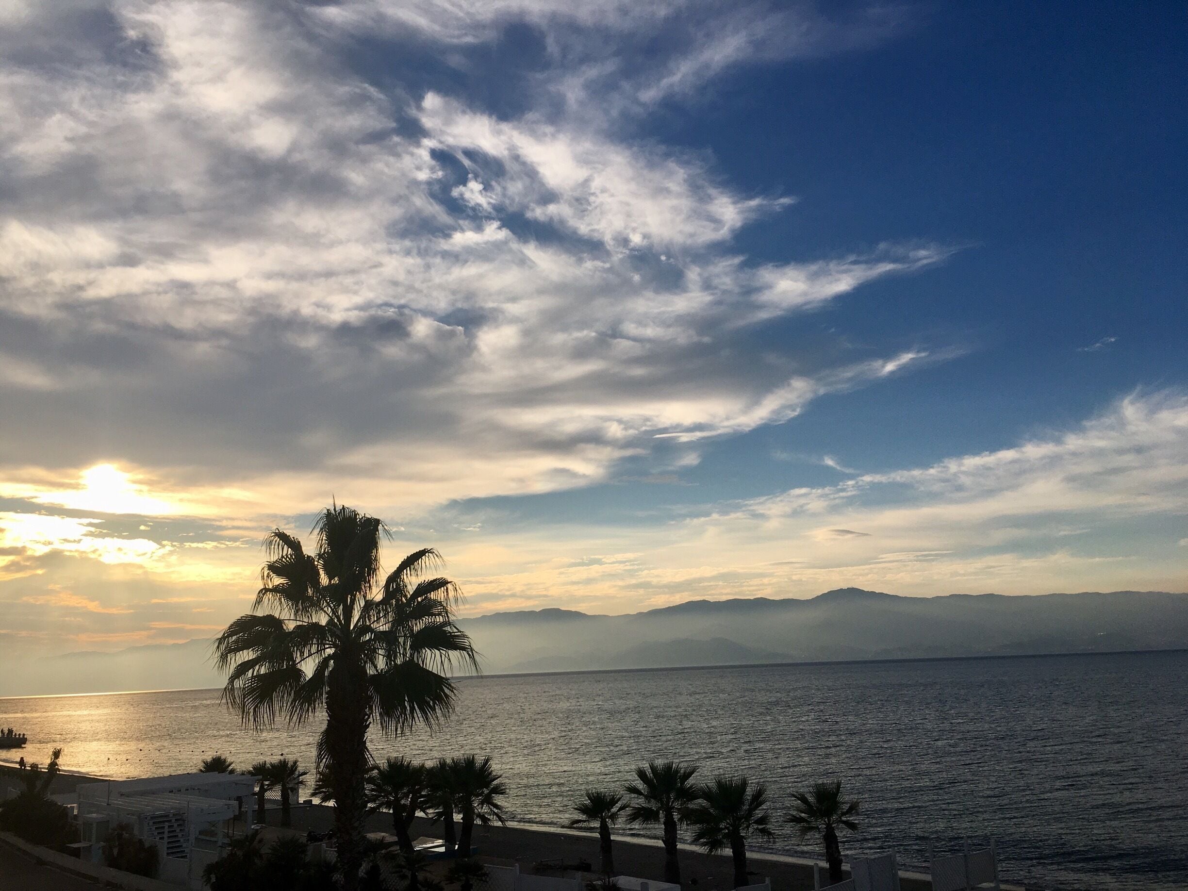 Sicily from Reggio Calabria. With a stunning view of Etna