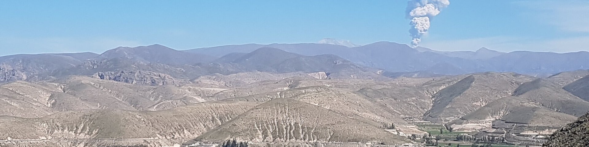 An ocassional eruption over the landscape.