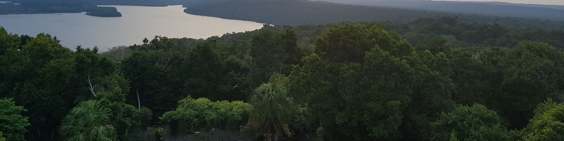 Sunset over the jungle and temples in Guatemala #AboveItAll