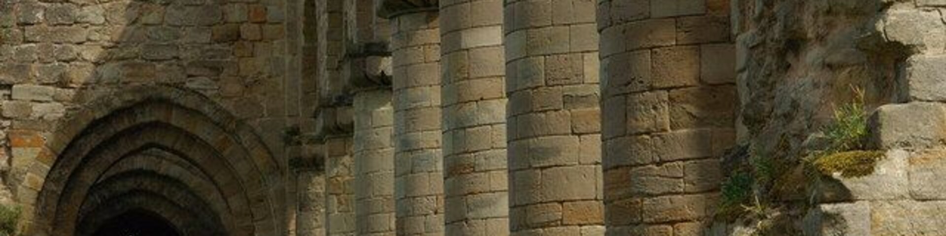 Columns at Buildwas Abbey
