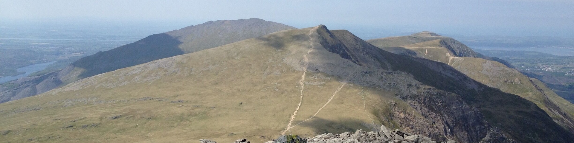 View from the top of the Glyders in Snowdonia #hike
