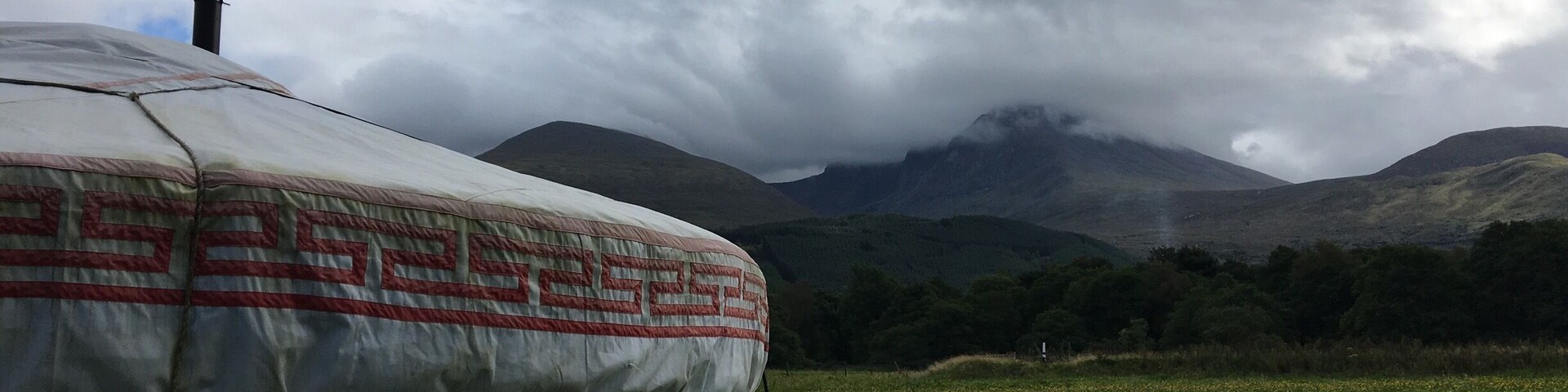 Now that's what I call a room with a view!! Ben Nevis covered with a veil of cloud today #mountains