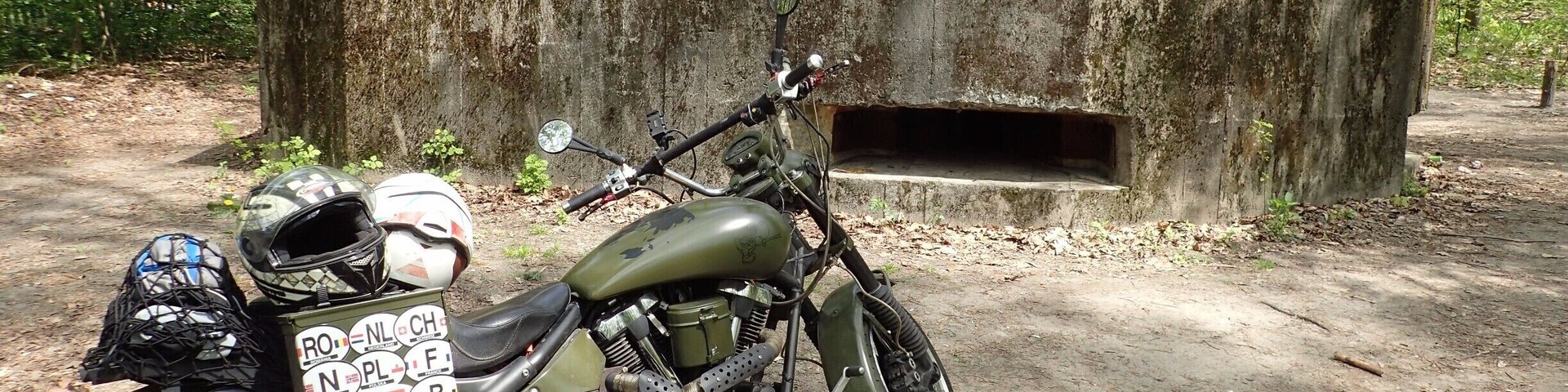 This is a well preserved bunker made by the Soviets in 1936 as part of the then Stalin Line
