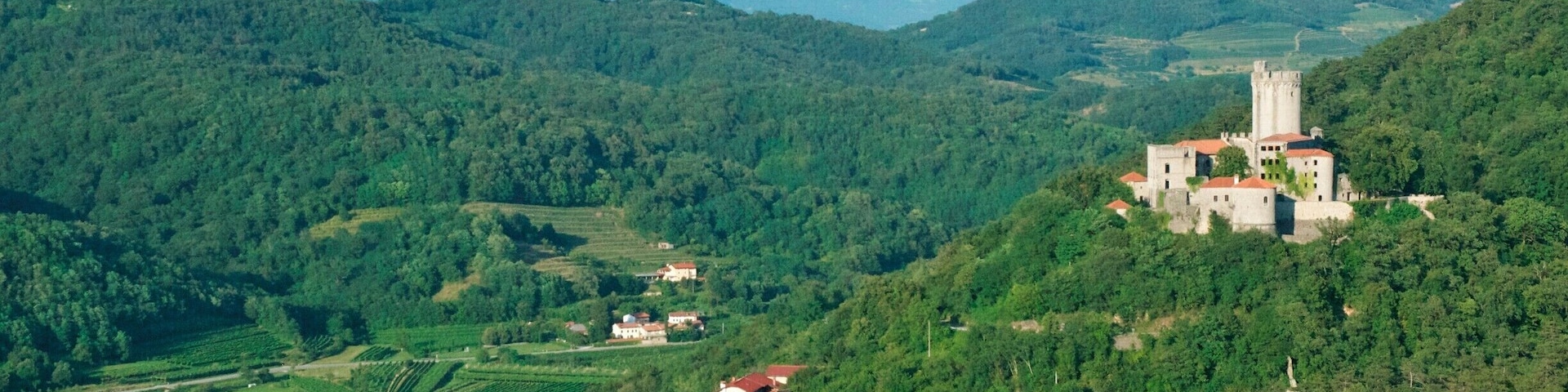 View on Branik and its castle - unfortunately the castle is closed for visitors