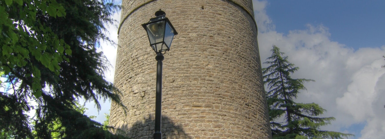 Old keep in Roccaverano, Italy