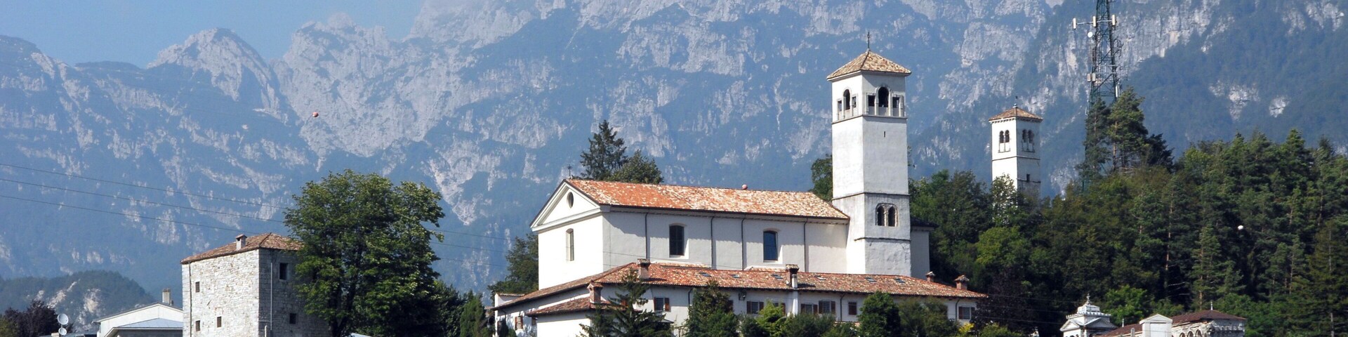 Abbey of San Gallo in Moggio Udinese in Canal del Ferro Canal del Ferro, region Friuli-Venezia Giulia, Italy, EU