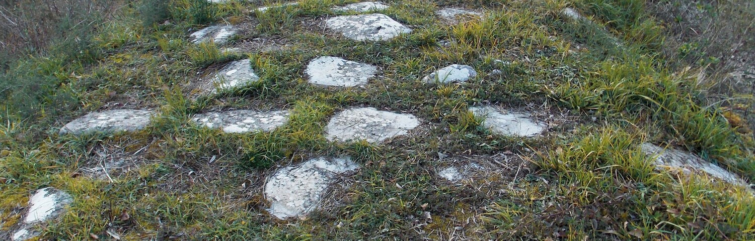 Ponte delle Chianche, Buonalbergo, Southern Italy, along the via Traiana (2nd century AD). The pavement.