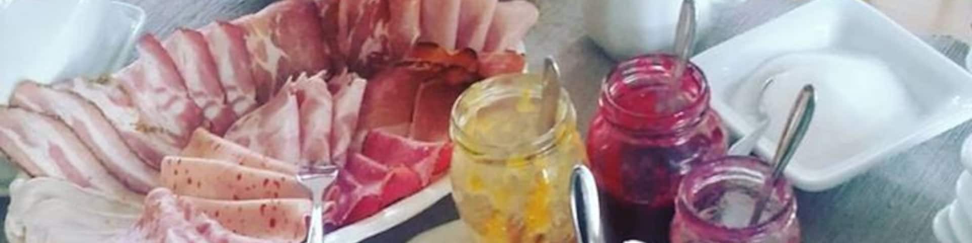 Christmas in Germany is a truly special experience. Locals prepare feasts for the 3-day celebration. Here's a spread of meats, cheeses, veggies and homemade jams for Christmas Day brunch. 
The big cities of Germany are great, but the small towns are rich with culture and tasty food. 
If you make it to the area along the Danube, check out this quaint town and the nearby Ulm Minster (the tallest church in the world) and Blautopf in Blaubeuren with its beautiful bright blue water.
#LifeatExpedia #quaint #germany #deutschland