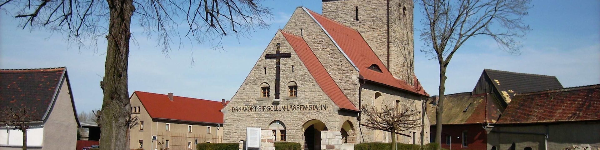 Gustavus Adolphus Memorial Church in the village of Meuchen (Lützen, district of Burgenlandkreis, Saxony-Anhalt)