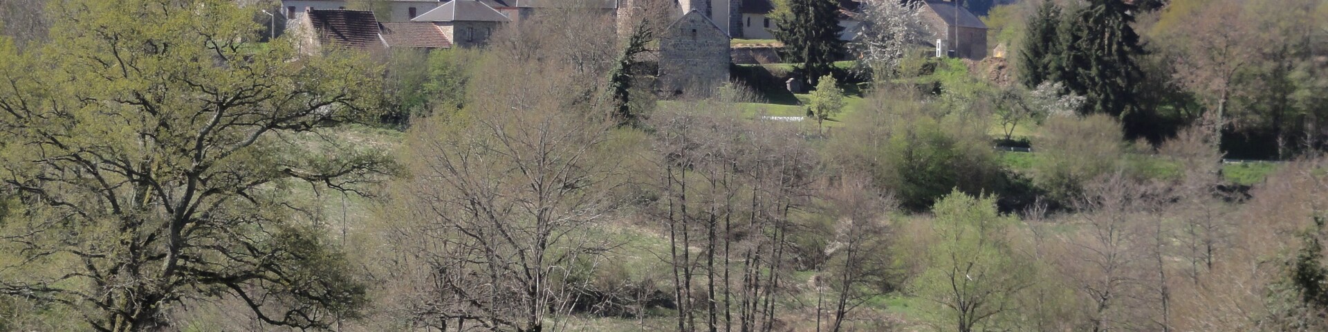 Vergheas (Puy-de-Dôme) vue sur le village