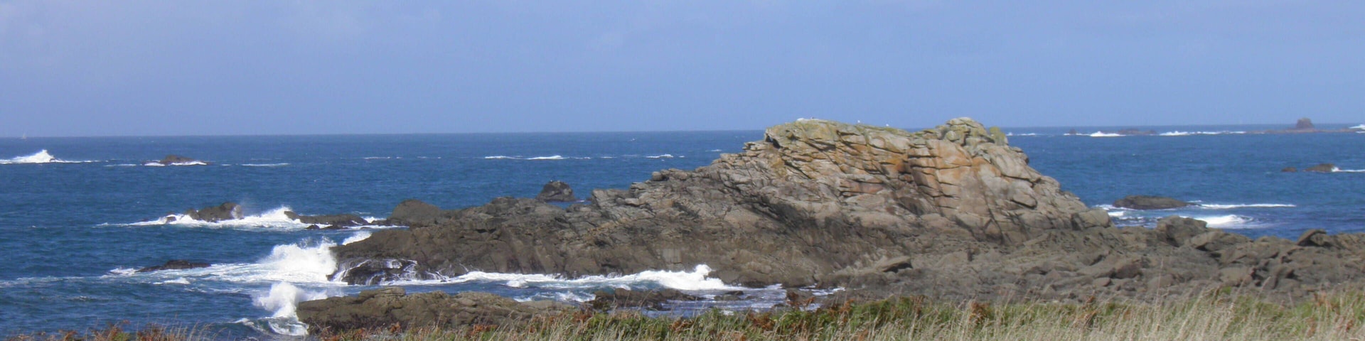 Océan depuis la dune de Saint Gonvel à Landunvez (Finistère, France).