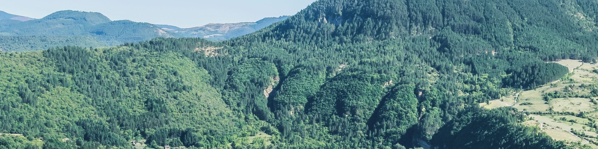 View of Ispagnac, Lozère, France