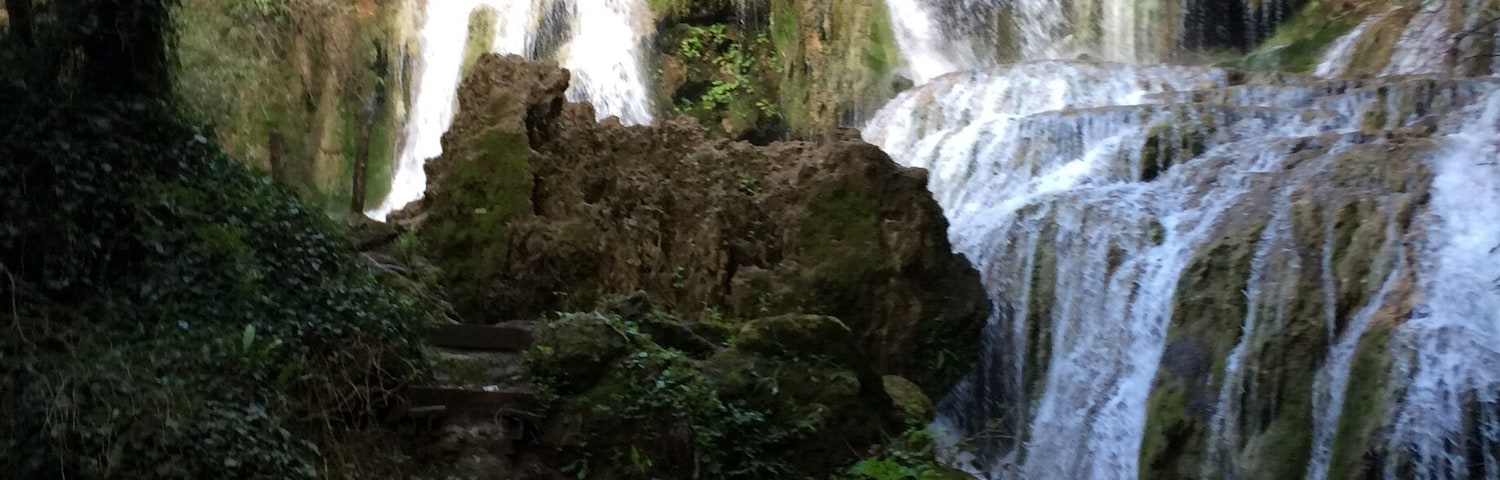 Beautiful park plus waterfalls