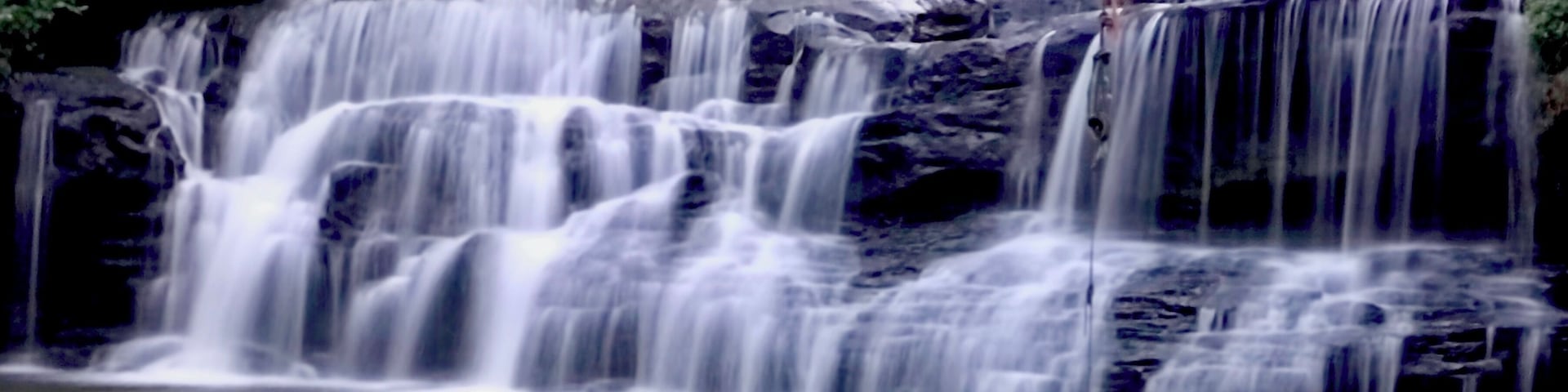 Mardis Mill Falls- A popular summer swim hole...hard to photograph with swimmers and the rope swing.  Easier in the spring when it’s still colder.
Also watched a local beer drinking swimmer stand up and toss a glass bottle into the woods...so always wear shoes!