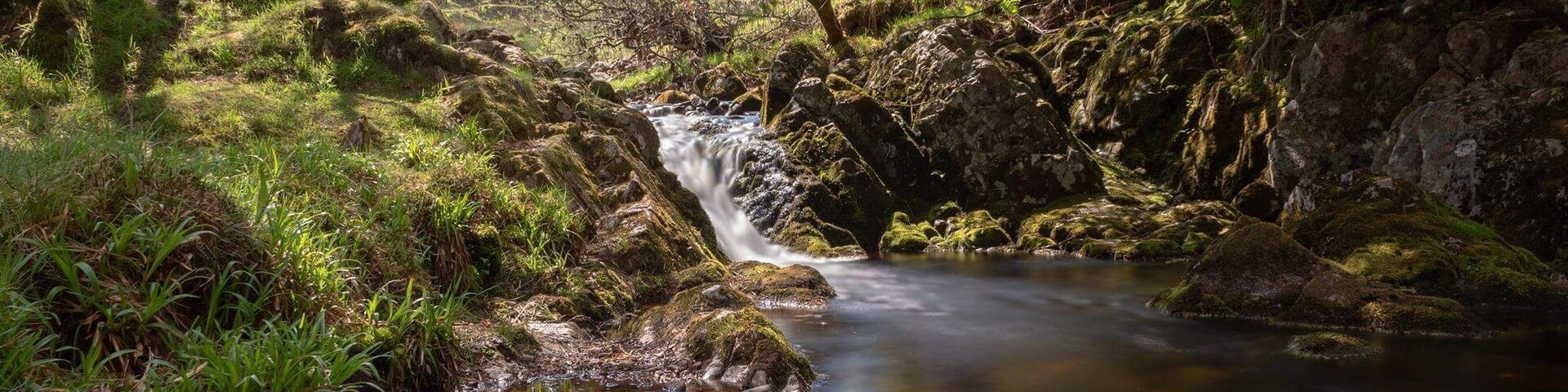 The smaller falls above linhope spout