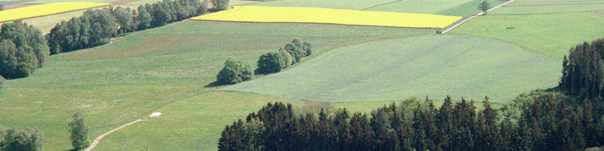 Pleystein, view from the Kreuzberg to Miesbrunn