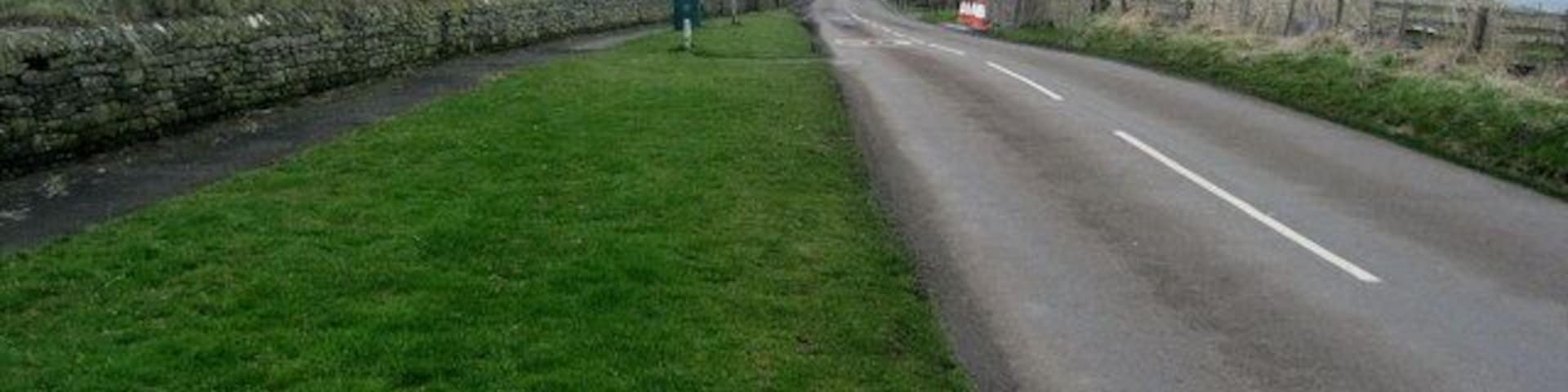 Entering Cresswell Road entering Cresswell from the south.