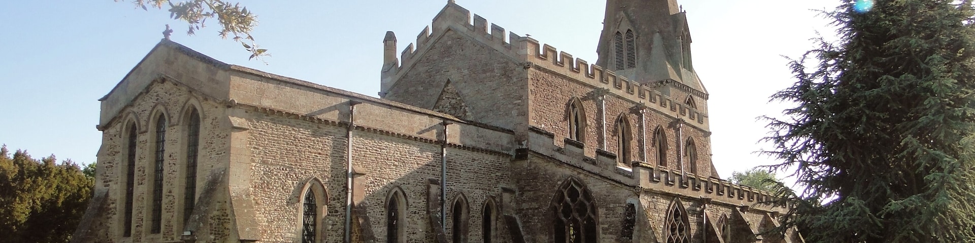 SS Peter and Paul parish church, Alconbury, Cambridgeshire (formerly Huntingdonshire), seen from the northeast