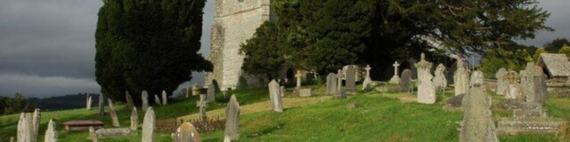 Old Radnor Church St Stephen's church, Old Radnor stands on high ground above the valley, and below Old Radnor Hill.