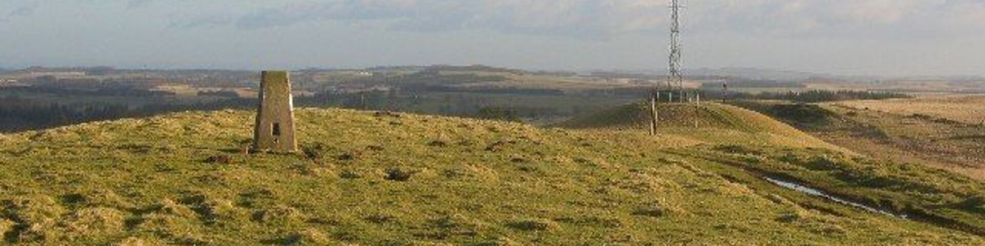 Grange Hill summit. The summit of Grange Hill, Lamancha.