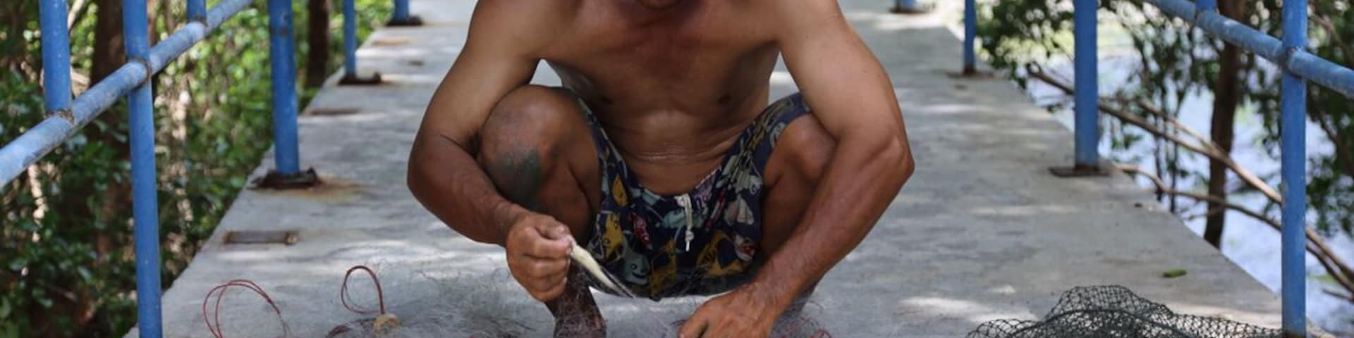 Fisherman harvest in Thailand