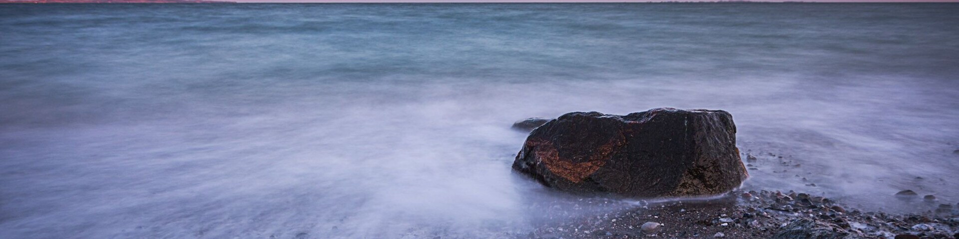 Sunset at Moesgaard beach