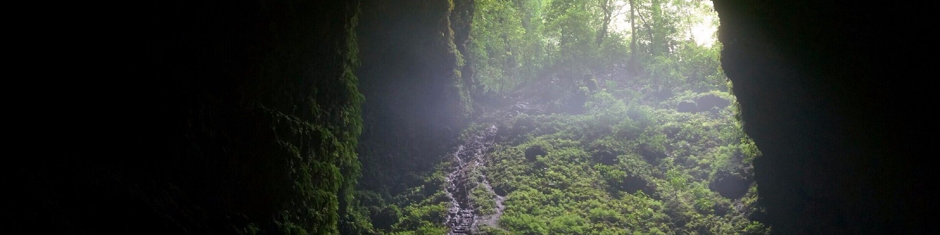Inside the amazing (and massive!) Jomblang Cave.