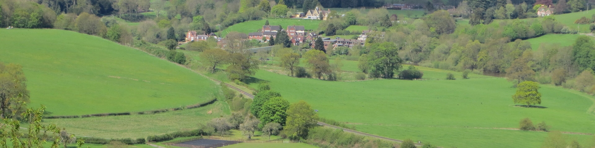 View from Hawkbatch up the Severn Valley - May 2012
