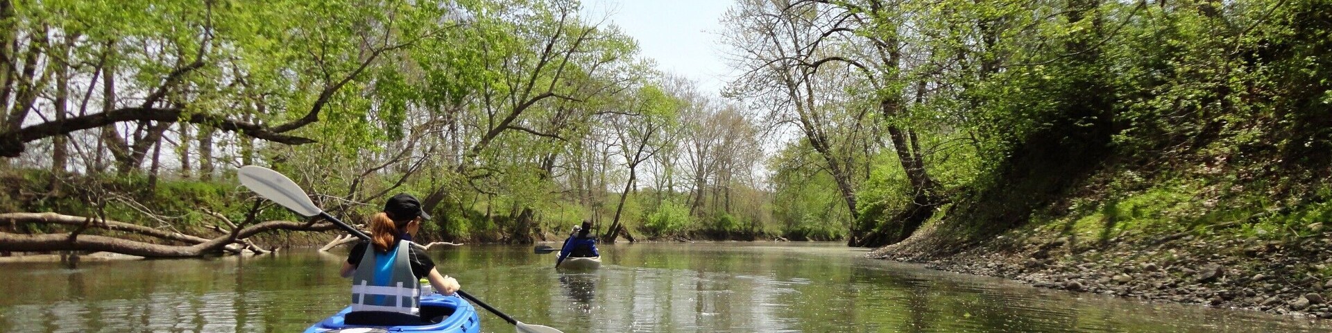 Beautiful and high quality river perfect for spring and early summer paddling. Put-ins include the ParkLand Foundation Sweeny Tract and Spark's Bridge or the publicly owned Mackinaw Fish and Wildlife Area or the intersection of the river with Route 150 outside Goodfield. Be cautious of fast currents in the spring and very low water mid summer. But the sweet spot in between is perfect.