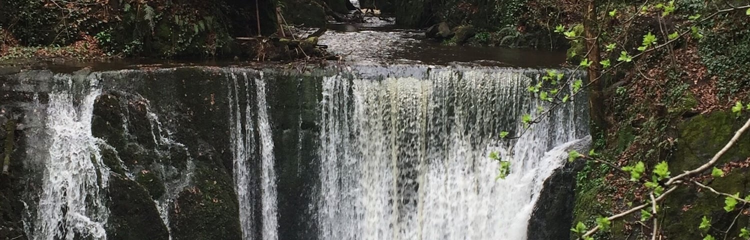 Close to my work and a beautiful glen, filled with waterfalls ... used to power the mills