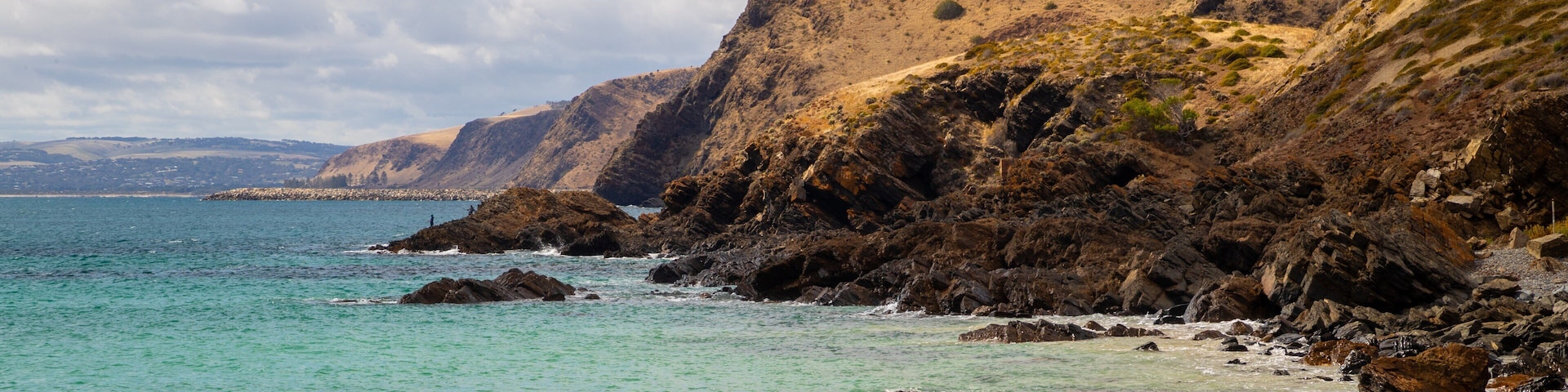 Second Valley showing rocky coastline and general coastal views
