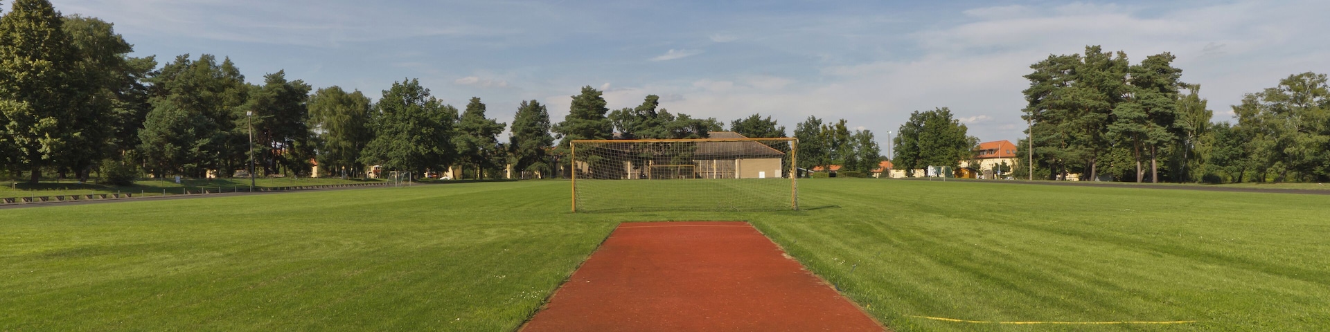 Playing field in the Berlin Olympic Village (built for the 1936 games) near Berlin, Germany