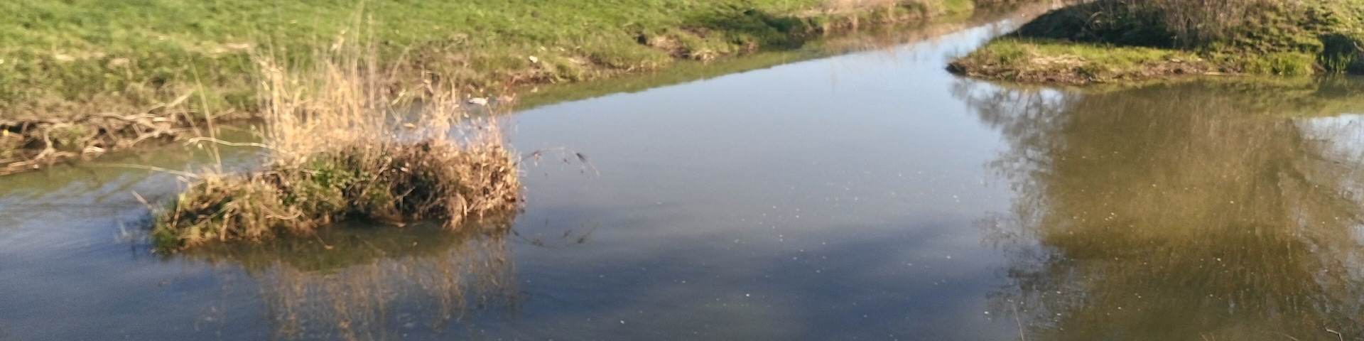 Die Horloff mündet in die Nidda