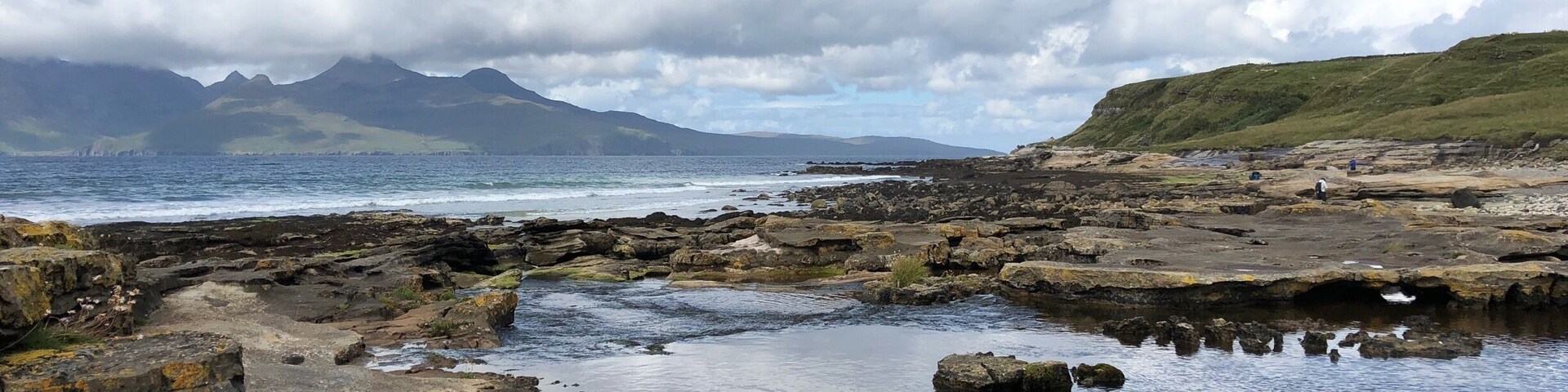 I spent a whole day just on this beach on the Isle of Eigg. It is truly a geology and a photography paradise. We were lucky to have a day full of sun and times shade that highlighted the landscape and it's incredible features.
You can get here via a ferry from Mallaig and can rent a bike from the port or take a good hike across the Isle.
These are pools formed by little rivers coming down from the mountain into the ocean. #lifeatexpedia #scotland
#scotland #lifeatexpedia