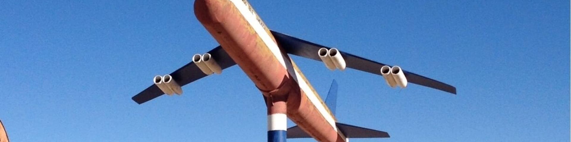 Along a small road between JAL and Hobbs is a neat airplane sculpture on the side of the road worth checking out.