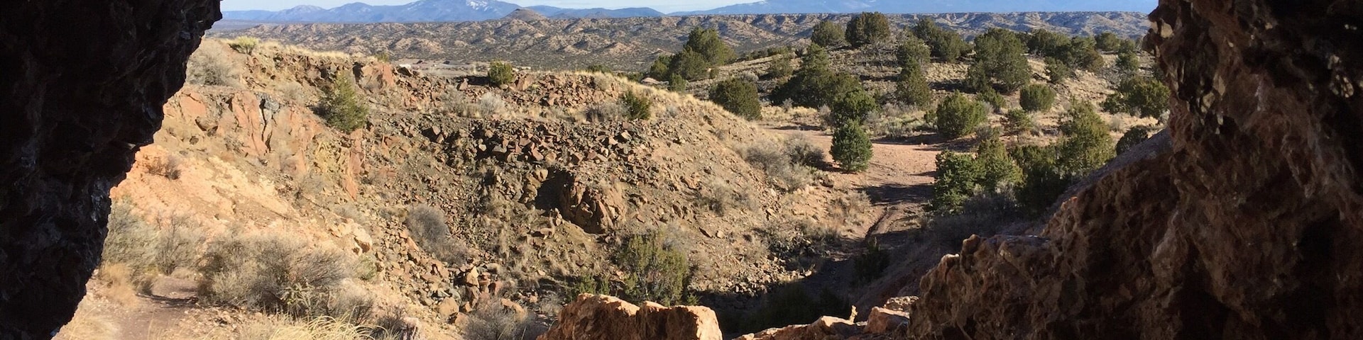 View from Joseph's Mine, which was once a mica mine, located an way 1.5 mile hike outside of the lovely Ojo Caliente Hot Springs Resort.