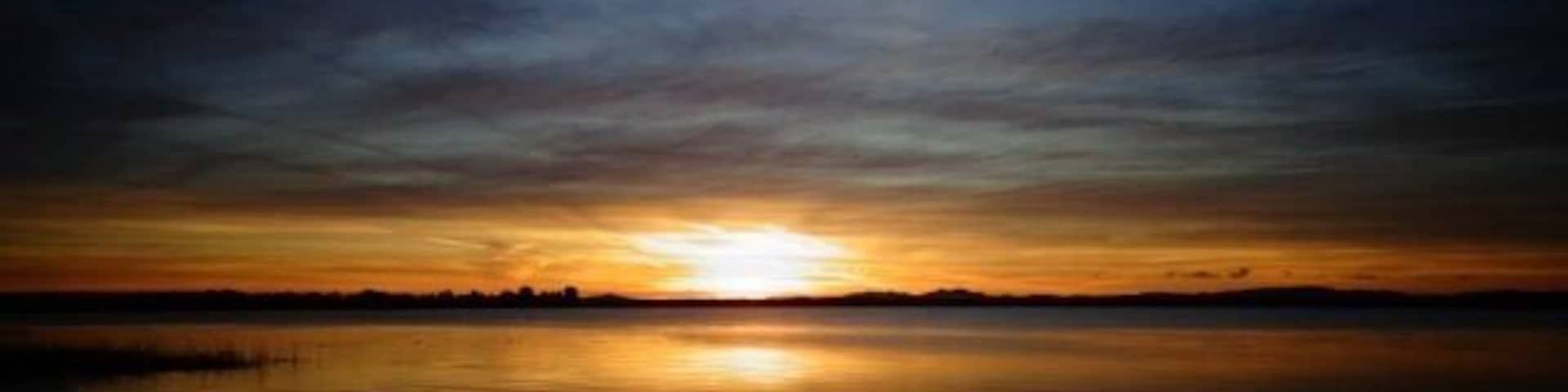 Sunrise on Lake Champlain, New York. Serene and beautiful !