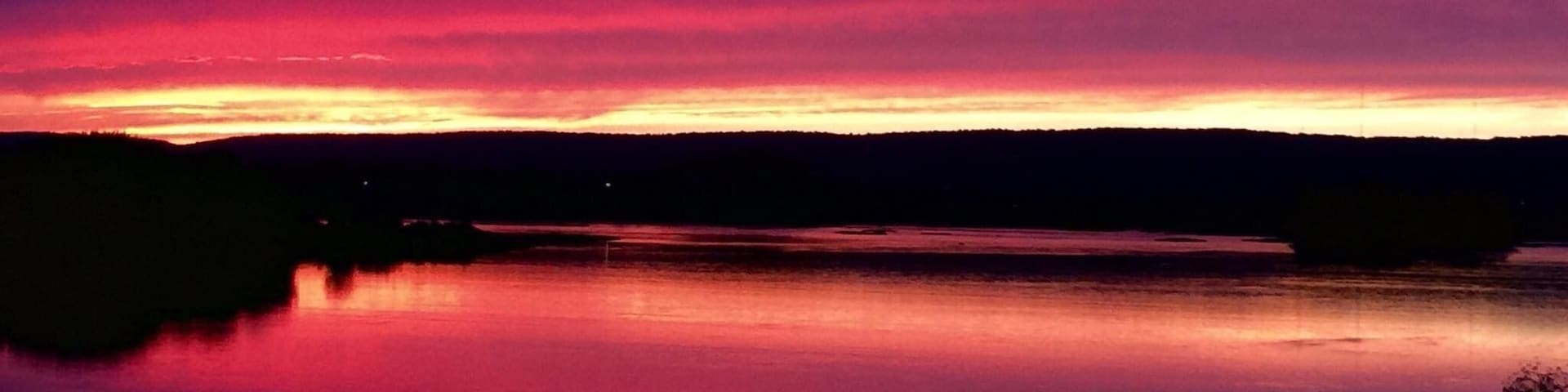 Dusk at Susquehanna river (cell phone capture)